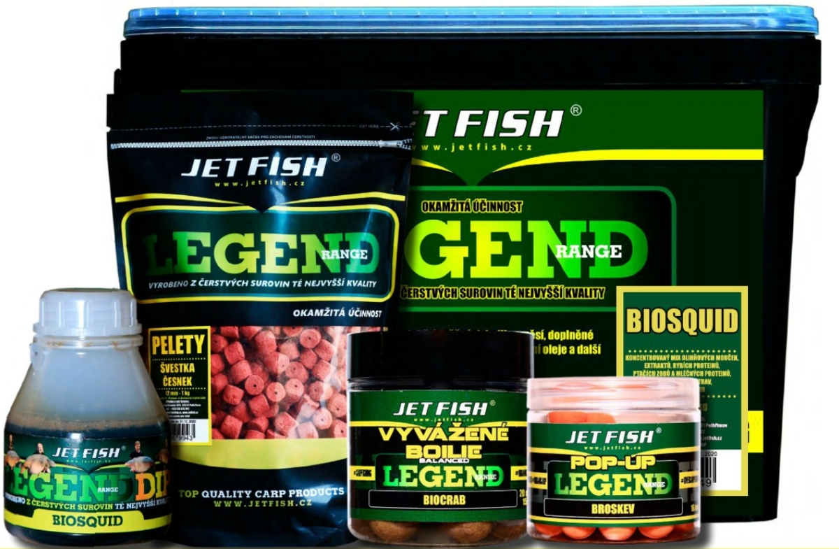 rybářské boilies JET FISH Boilie Legend Range - 10kg 🎣 Na Soutoku