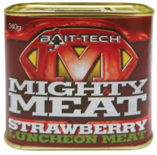 BAIT-TECH Konzerva Mighty Meat Strawberry 340g 🎣 Na Soutoku