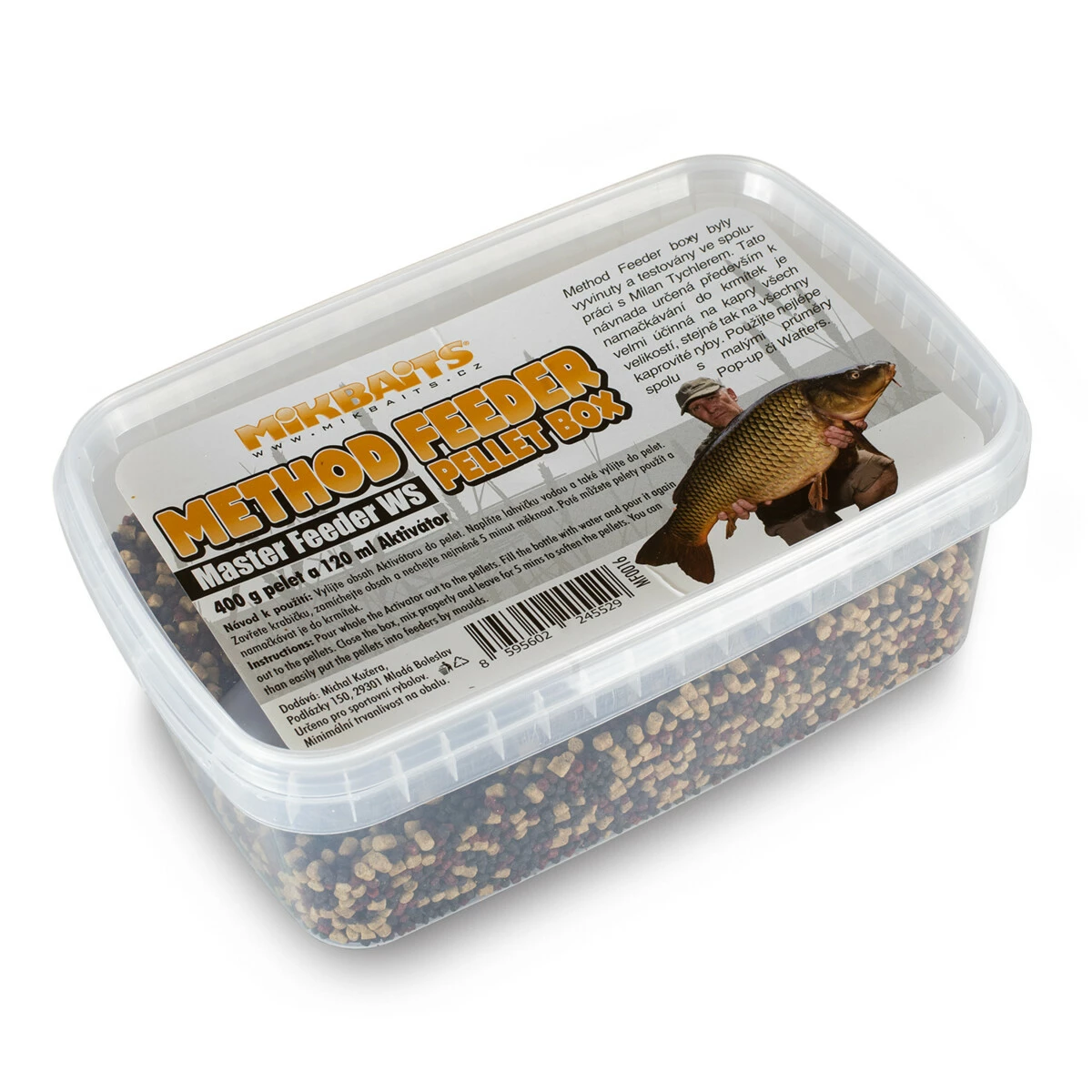 MIKBAITS Method Feeder pellet box 400g + 120ml - Master Feeder WS 🎣 Na ...