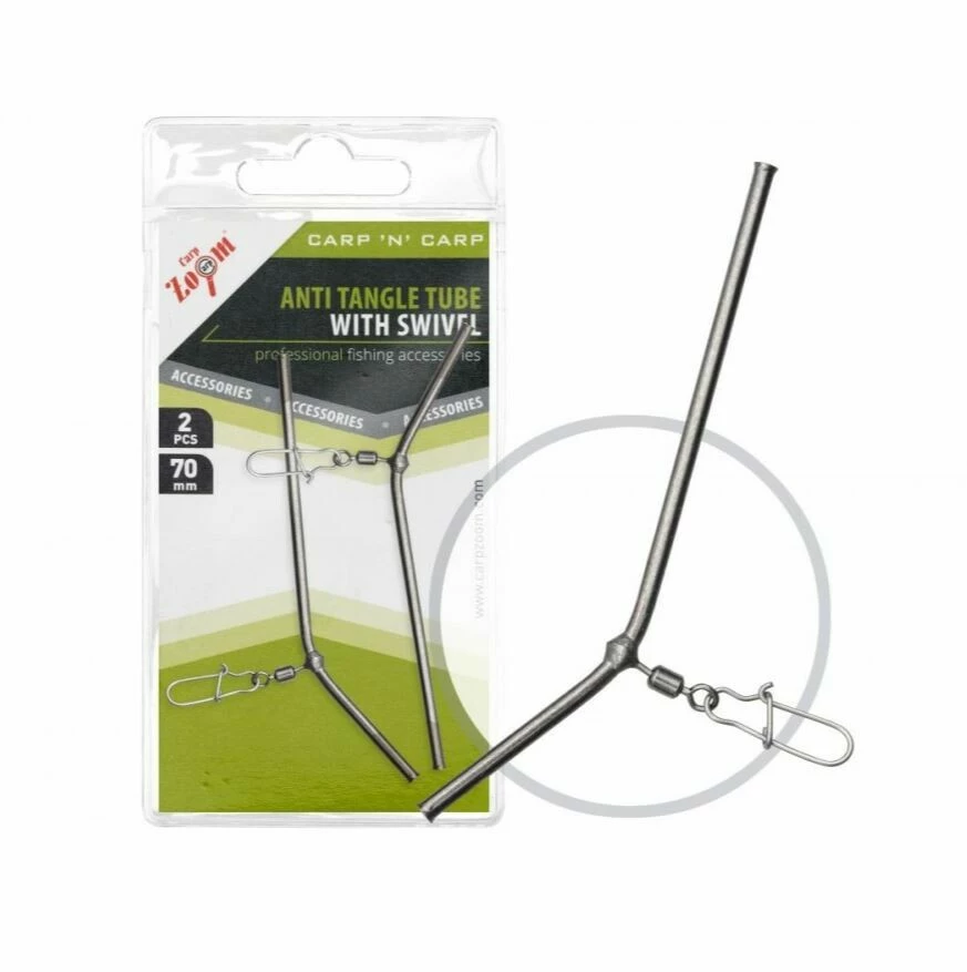Carp Zoom Průjezd zahnutý s karabinkou - 2 ks/90 mm 🎣 Na Soutoku