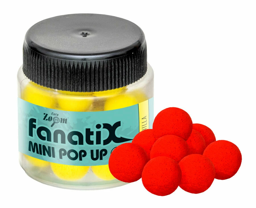 Carp Zoom Fanati-X Mini Pop Up Boilies - 25 g/10 mm/Jahoda 🎣 Na Soutoku