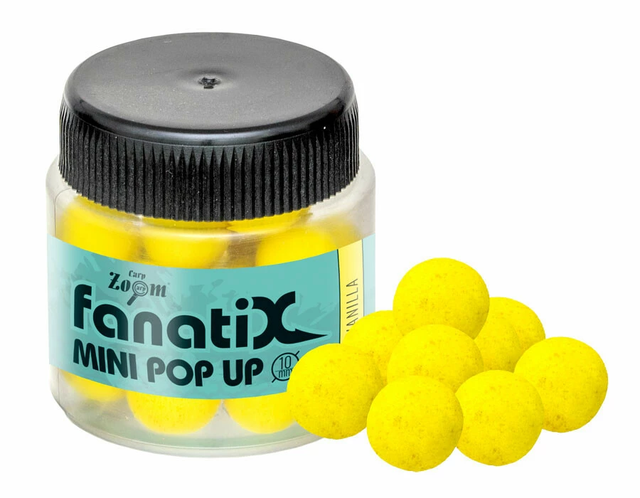 Carp Zoom Fanati-X Mini Pop Up Boilies - 25 g/10 mm/Sladká kukuřice 🎣 Na Soutoku