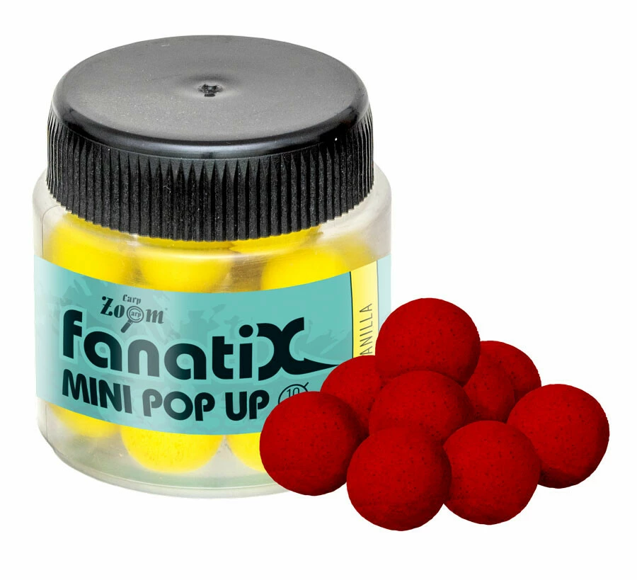 Carp Zoom Fanati-X Mini Pop Up Boilies - 25 g/10 mm/Pálivé koření 🎣 Na ...