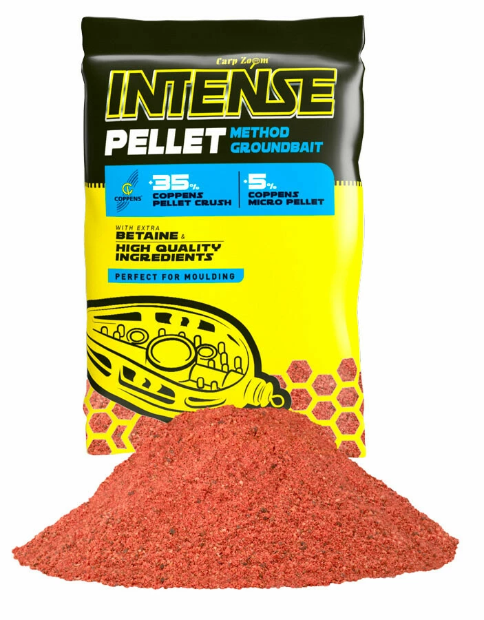 Carp Zoom Intense Pellet Method Groundbait - 800 g/jahoda 🎣 Na Soutoku