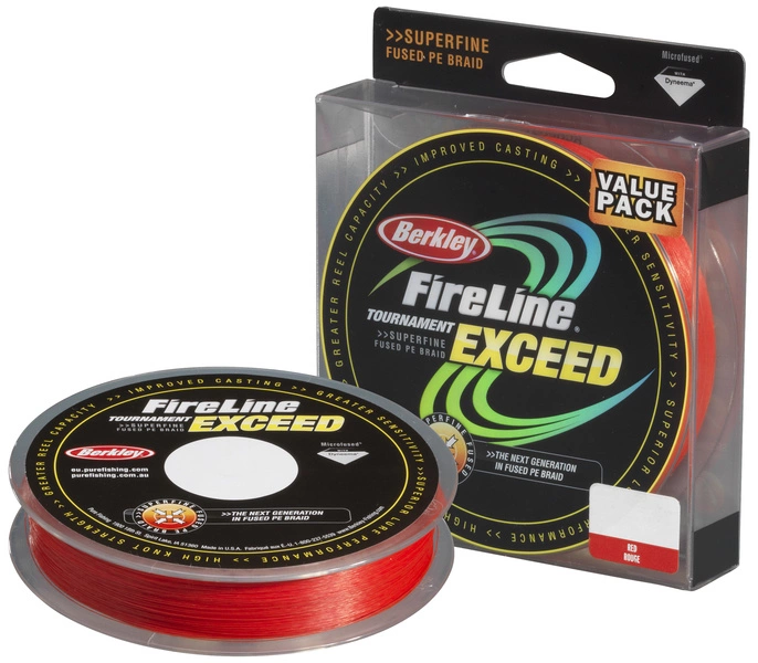 BERKLEY Šňůra Fireline Exceed-Červená 270m 🎣 Na Soutoku