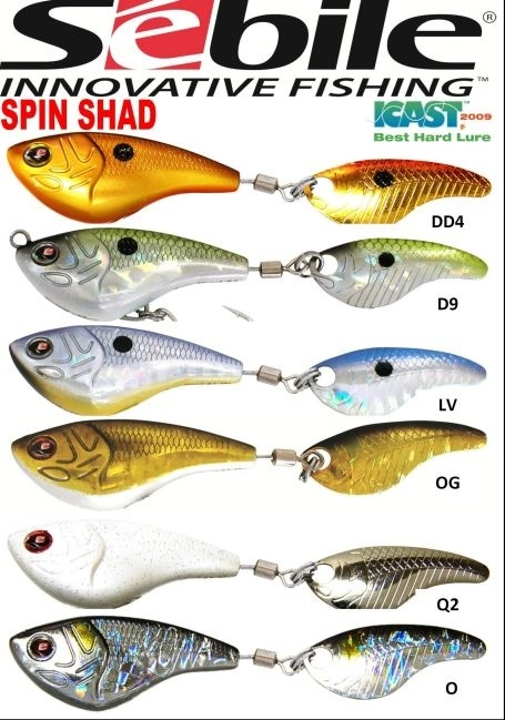 Wobler s třpytkou Sébile Spin Shad 7,6cm 🎣 Na Soutoku