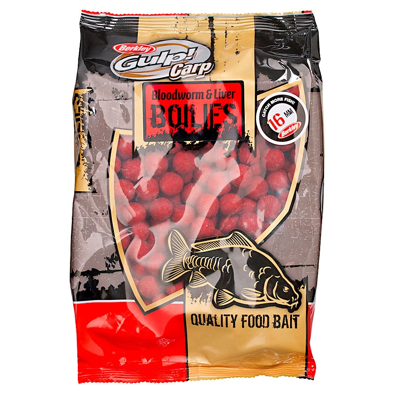BERKLEY Boilies GULP CARP Bloodworm & Liver 400g 🎣 Na Soutoku