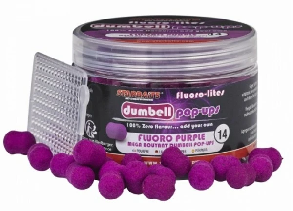 STARBAITS Dumbells Fluoro Lite 14 mm 60 g PURPLE 🎣 Na Soutoku