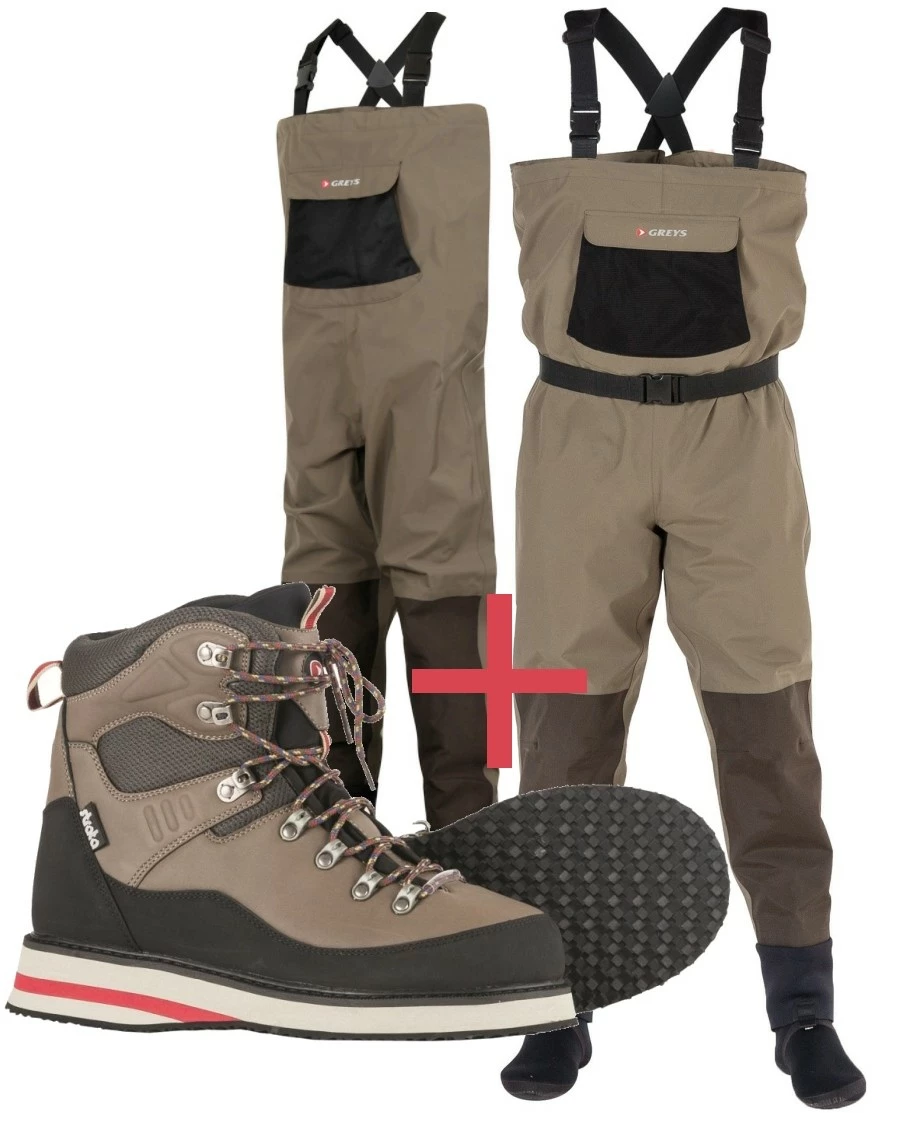 GREYS Prsačky Strata CTX + boty zdarma VÝPRODEJ 🎣 Na Soutoku